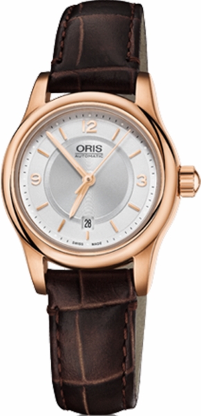 56176504831LS Oris Classic Date Ladies Luxury Rose Gold Watch Sale