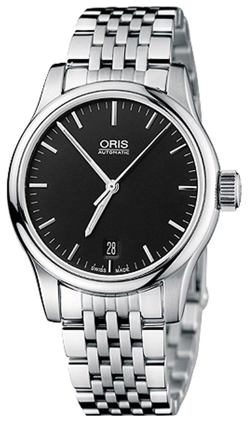 Brand New Oris Classic Date 73375784054MB Black Dial Steel Bracelet ...