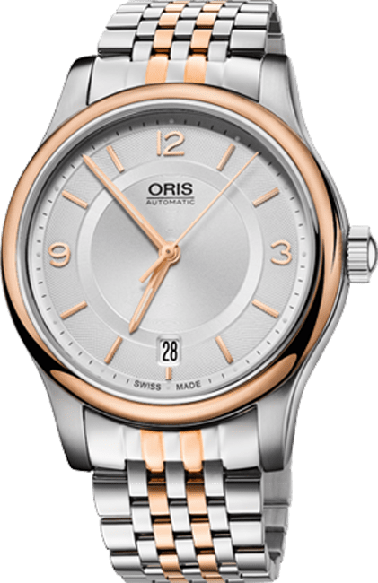 73375784331MB Oris Classic Date Gold Steel Mens Watch