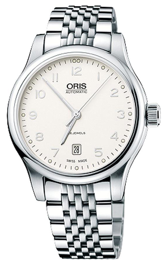 Brand New Oris Classic Date 73375944091MB Silver Dial Steel Bracelet ...