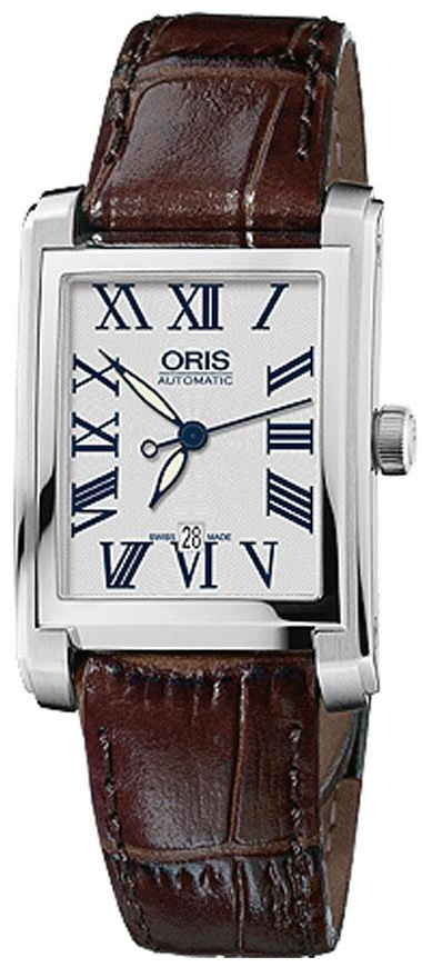 56176564071LS Oris Rectangular Dress Watch for Ladies Silver Dial Steel ...