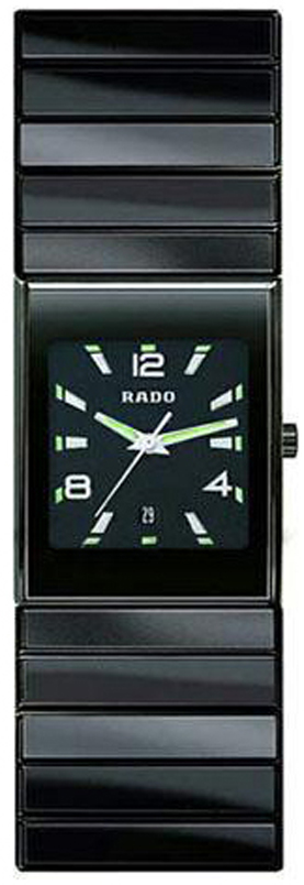 R21348192 Rado Ceramica Black Dial Midsize Battery Operated Swiss Made ...