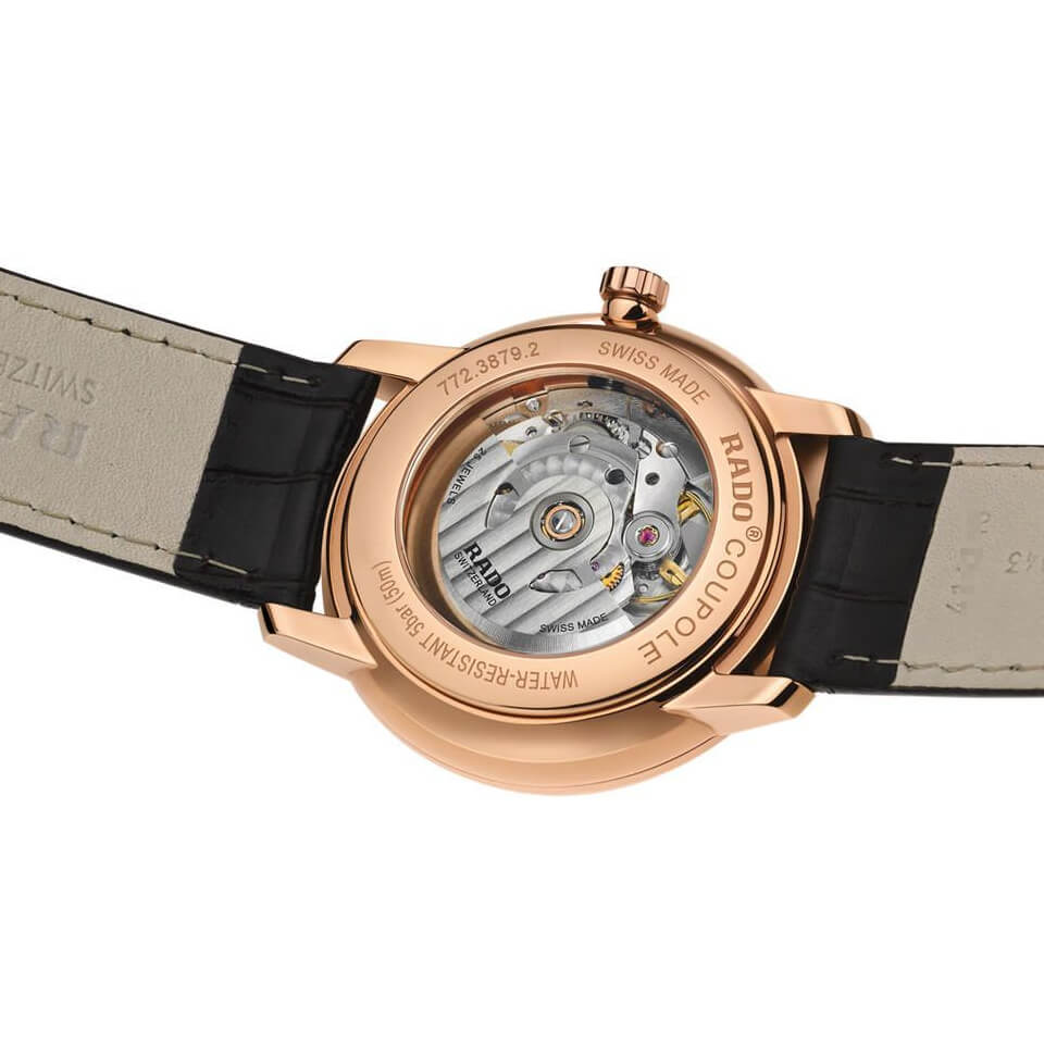 Rado Coupole Classic Automatic Blue Dial Rose Gold Men's Watch R22879205