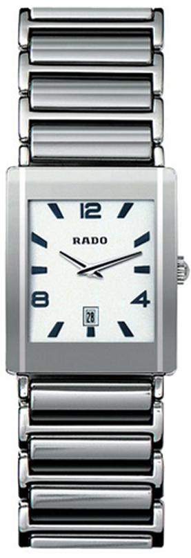 Rado Integral Jubile Gents Watch R20484112 White Dial Platinum Ceramic ...