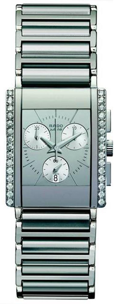 Mens Rado Integral Jubile Chronograph Watch R20670102 Silver Dial ...