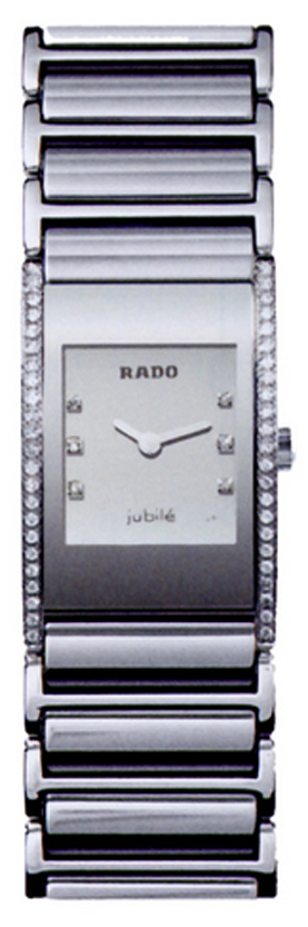 Rado Integral Ladies Quartz Watch Model R20733712 Silver Diamond Dial ...