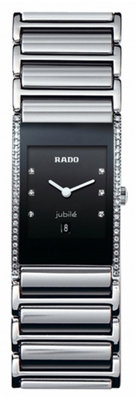 Rado Midsize Integral R20758752 Platinum Tone and Steel Case & Bracelet ...