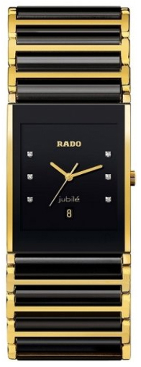 Rado Integral XL Watch Model R20862752 Black PVD & Gold Tone Trim Case ...
