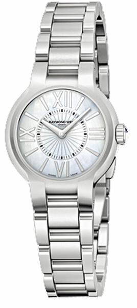 5927-ST-00907 Raymond Weil Noemia White Mother of Pearl Ladies Watch