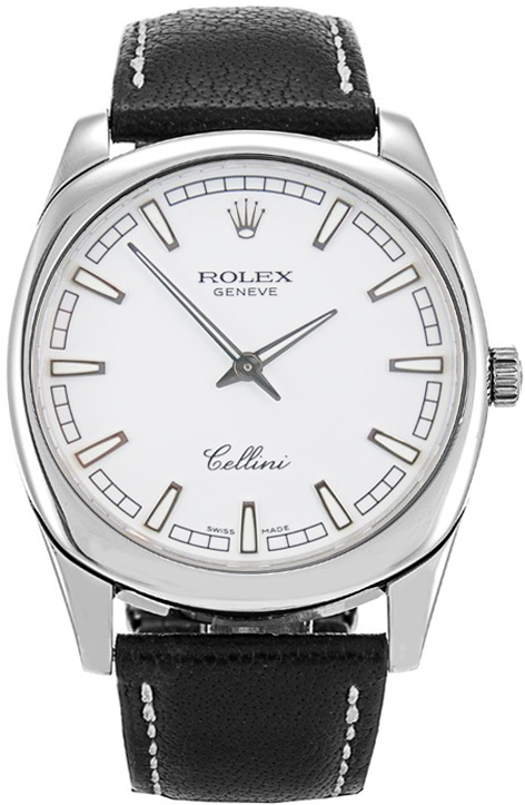 4243/9 Rolex Cellini Mens 38mm White Gold Luxury Watch