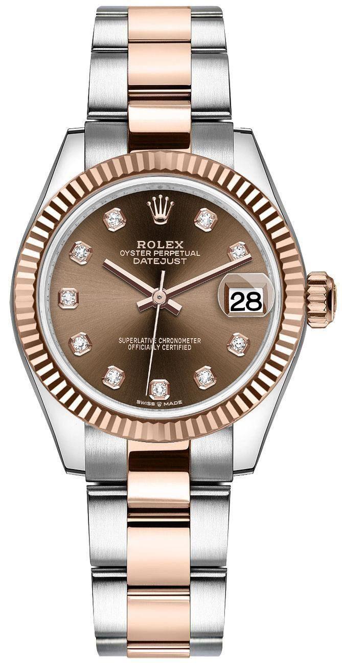 278271-0027 Rolex Datejust 31 Oystersteel and Everose Gold Womens Watch