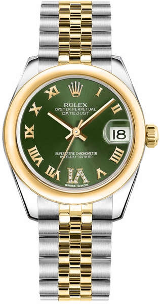 178243 Rolex Datejust 31 Green Dial Women's Watch