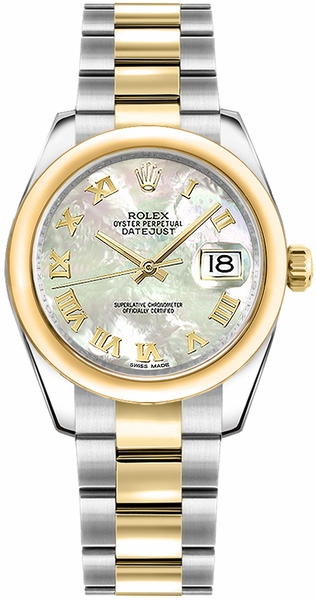 178243 Rolex Datejust 31 Women's Watch Roman Mother of Pearl Dial