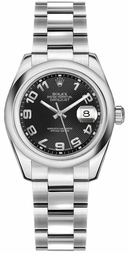 178240 Rolex Datejust 31 Black Arabic Dial