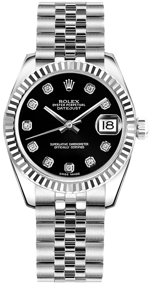 178274-BLKDJ Rolex Men's or Wormen's Datejust Watch