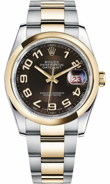116203 Rolex Datejust 36 Men's Two Tone Automatic Watch