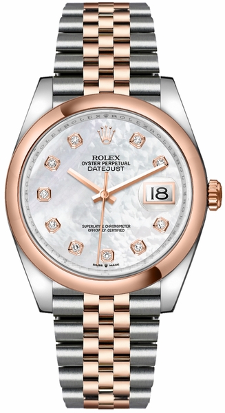 Rolex Datejust 36 Mother of Pearl Diamonds Men's Watch 126201