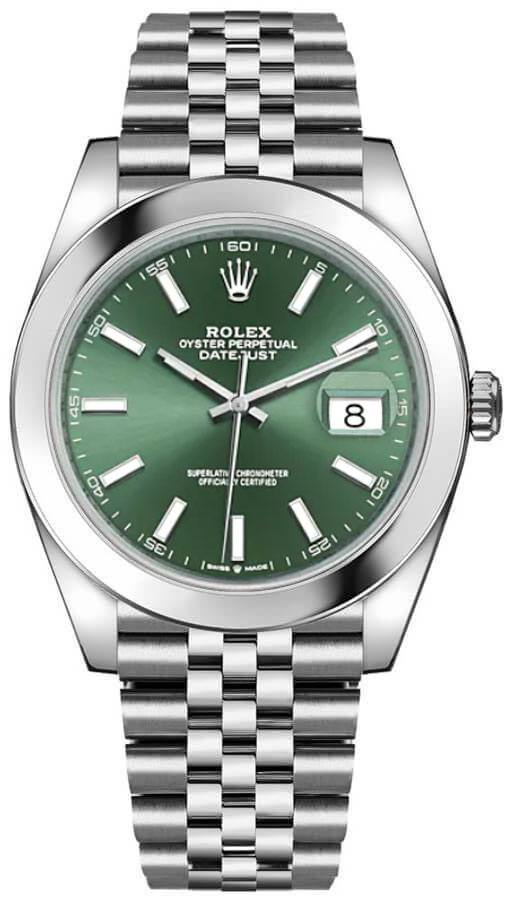 126300-0020 Rolex Datejust 41 Mint Green Dial Oystersteel Mens Watch 126300-0020 Rolex Datejust 41 Mint Green Dial Oystersteel Mens Watch