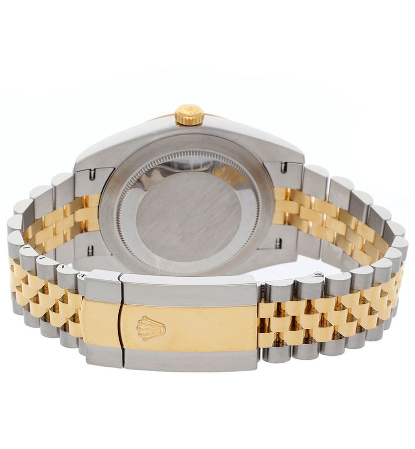 126333 Rolex Datejust 41 Mens Watch Champagne Diamond Dial
