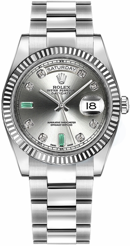 118239 Rolex Date Just 36 Women's or Men's Watch Sale