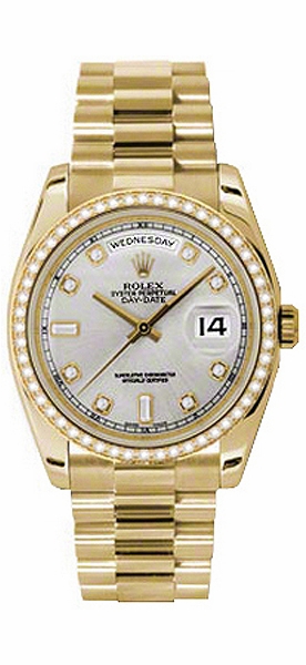 118348 Rolex Oyster Perpetual Day Date 36 Men's Solid Gold Watch