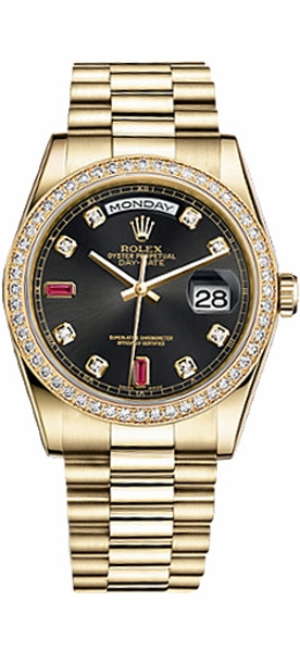 118348-BLKDRP Rolex Day-Date 36