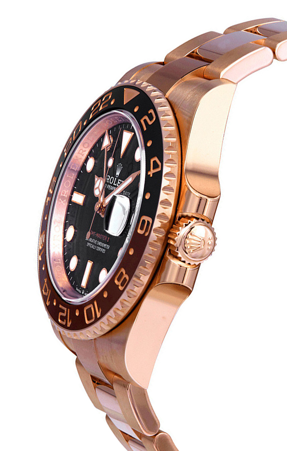 126715CHNR Genuine Rolex GMT Master II 40MM Root Beer Watch