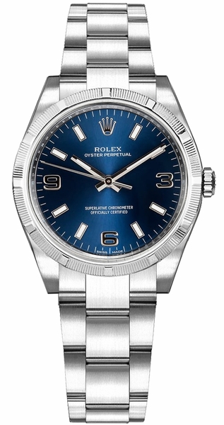 177210 Rolex Oyster Perpetual 31MM Blue Dial Watch