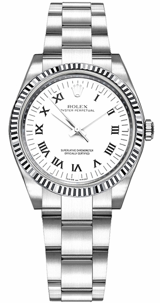 177234 Rolex Oyster Perpetual 31 White Roman Dial