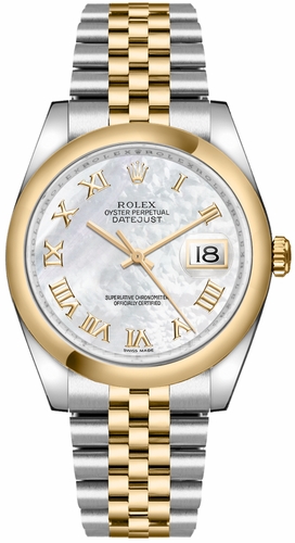 116203 Rolex Datejust 36 Two Tone Luxury Watch
