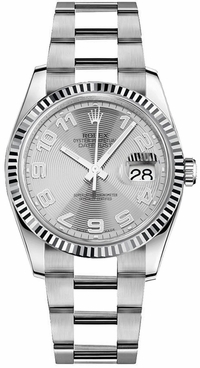 Rolex | Datejust 116234 Silver Arabic | AuthenticWatches.com