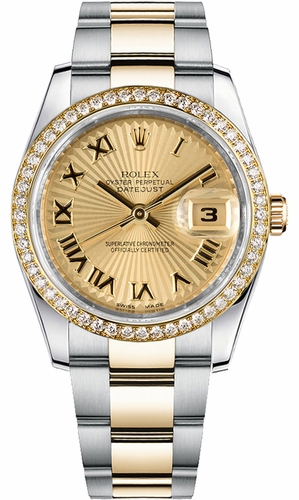 Rolex DateJust 116243 Diamond Bezel Two Tone Watch on Sale