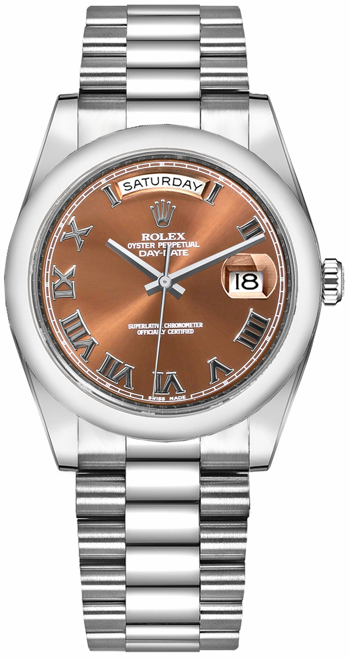 Shop Rolex Day-Date 118209 Copper Dial Watch on Sale