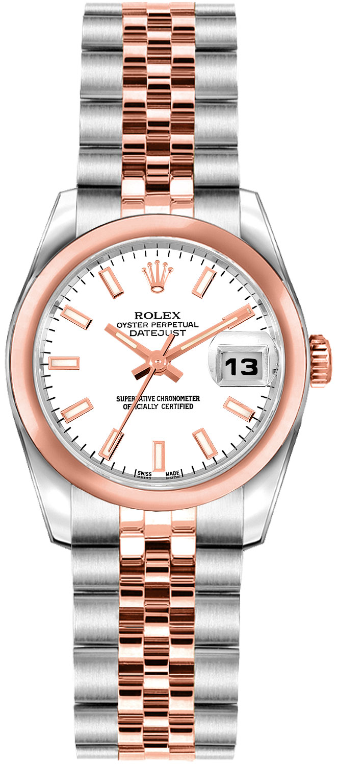 179161 Rolex Lady-Datejust White Index Dial Watch