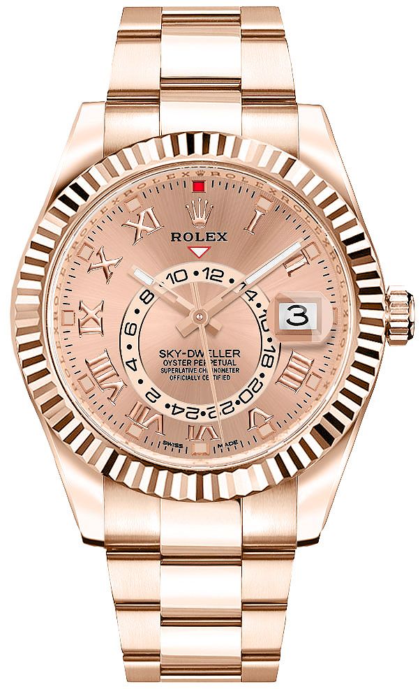 326935 Rolex Sky Dweller Everose Gold Watch