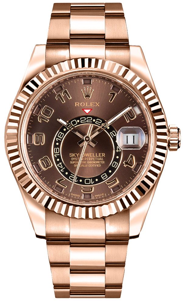 326935-CHOAO Rolex Sky-Dweller Rose Gold Watch