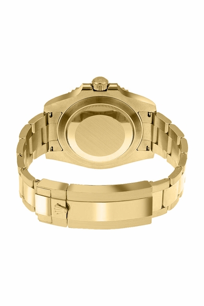 New Authentic Rolex Submariner Date Black Dial Yellow Gold Men's Watch ...