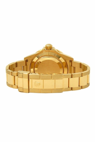 16618 Rolex Submariner Blue Dial Mens 18K Gold Watch