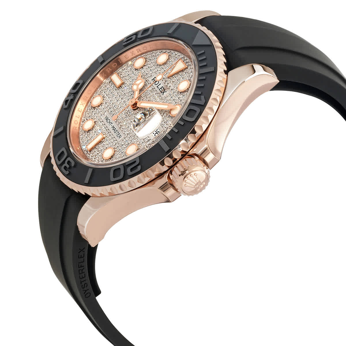 126655-0005 Rolex Yacht-Master 40 Diamond Pave Dial Mens Watch