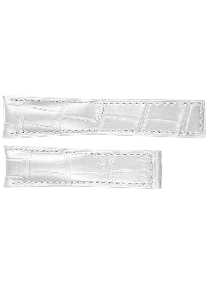 Tag Heuer Carrera 18mm Inlet White Leather Watch Strap FC6264