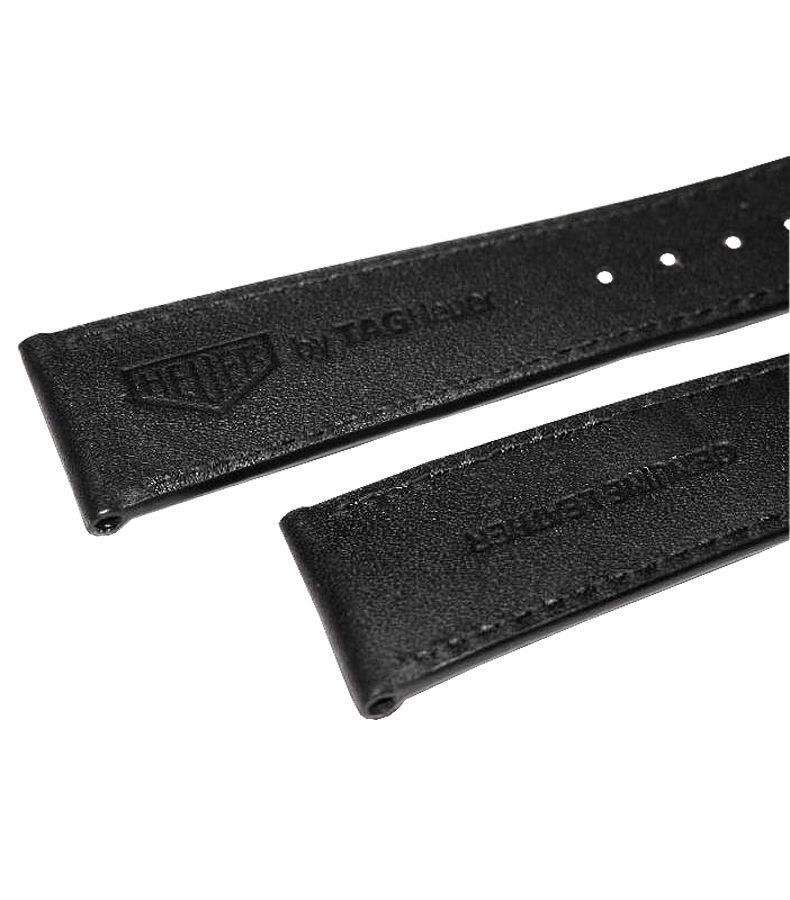 Tag Heuer Monaco 22mm Inlet Black Leather OEM Watch Strap FC8119