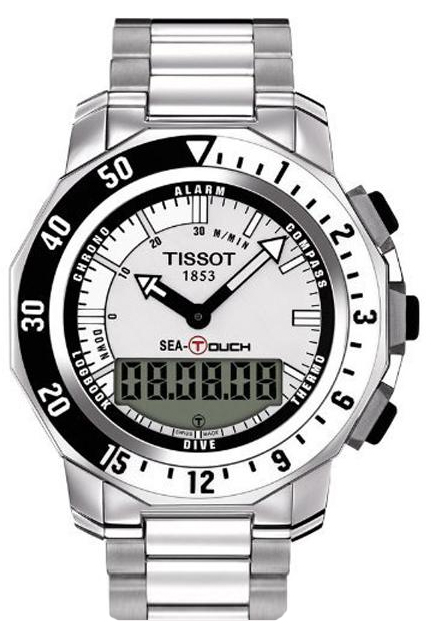 T026.420.11.031.00 Tissot Sea-Touch Silver Mens Quartz Watch.