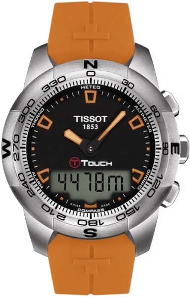 T0474201705101 Tissot T-Touch II Digital Black Dial Mens Watch.