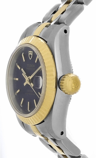 Authentic New Tudor Princess Date Two Tone Blue Dial Women's Watch ...