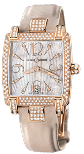 136-91AC/695 Ulysse Nardin Caprice Mother of Pearl Ladies Automatic Watch.
