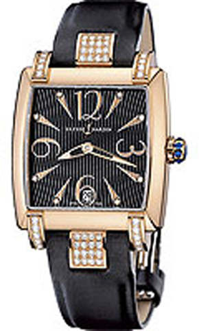 136-91C/06-02 Ulysse Nardin Caprice Black Dial Ladies Automatic Watch.