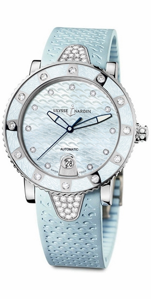 8103-101E-3C/13 Ulysse Nardin Lady Diver Diamond Blue Watch