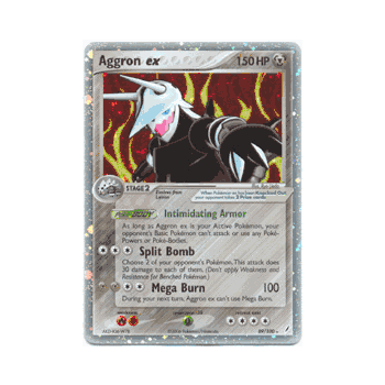 AGGRON EX Holofoil Rare Pokemon EX Crystal Guardians Card # 89