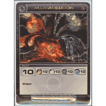 ALLMAGEDDON Chaotic SR Foil Card & Code RANDOM STATS Dawn of Perim