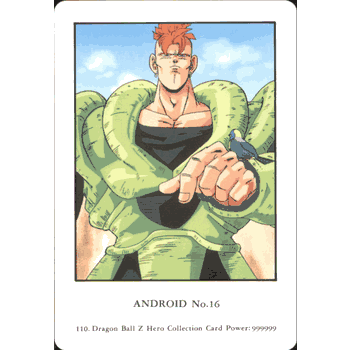ANDROID NO. 16 DragonBall Z Hero Collection Series 1 Card # 110